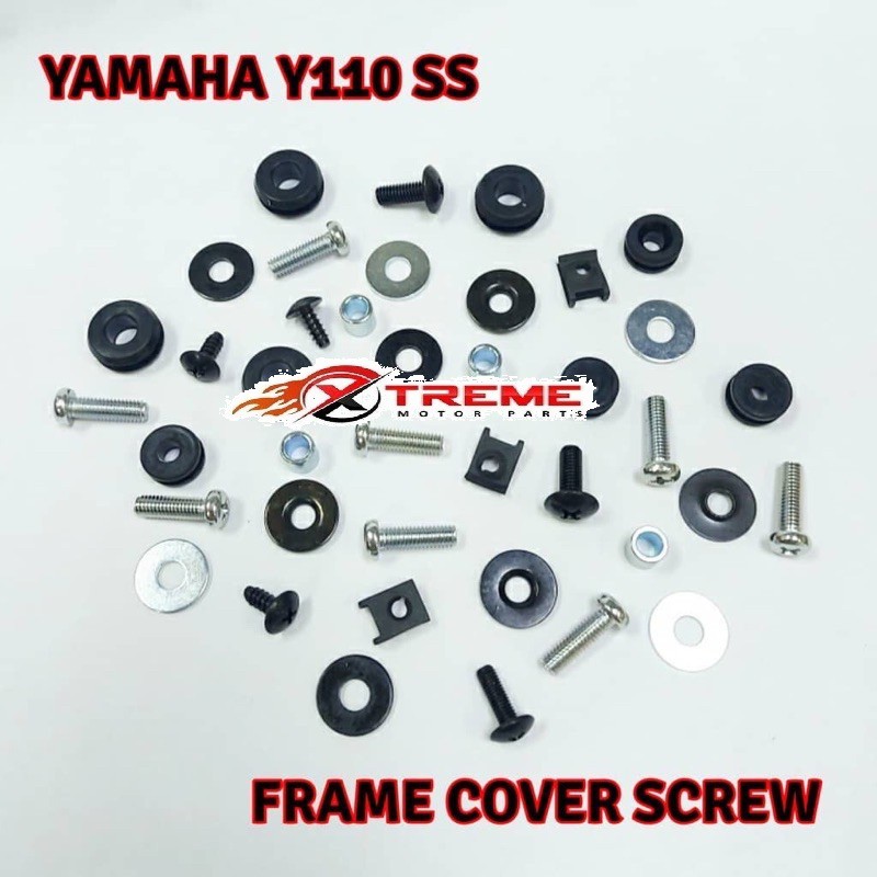 YAMAHA Y110 SS BODY COVER SET SCREW CLIP BOLT RUBBER GETAH SET BCS ...