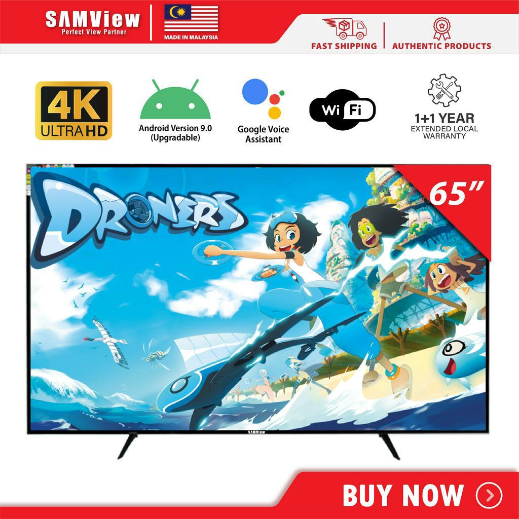 SAMView 4K UHD Smart Digital LED Android TV (65") | Shopee Malaysia
