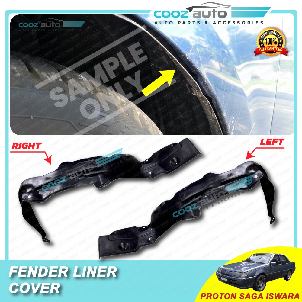 Proton Saga Iswara Fender Cover Inner Fender Liner Daun Pisang | Shopee ...