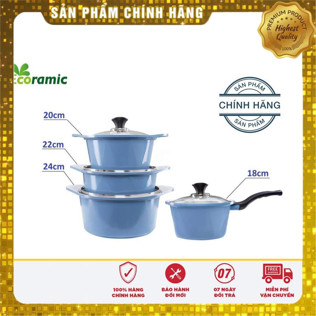 Set of 4 Korean V-Line Ecoramic Magnetic Bottom Stone Pots Size 18-20 ...