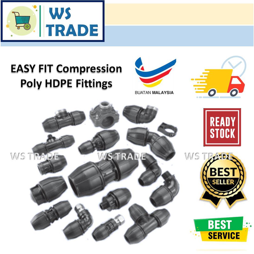 NIPPLE / BUSH POLY HDPE Fittings / Penyambung Poli Paip / PP ...