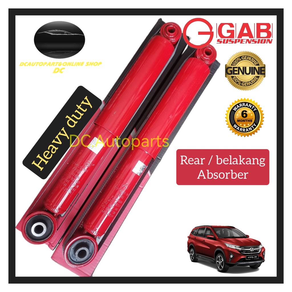 ORIGINAL GAB SUPER-R PERODUA ARUZ 1.5 RUSH REAR / BELAKANG HEAVY DUTY ...
