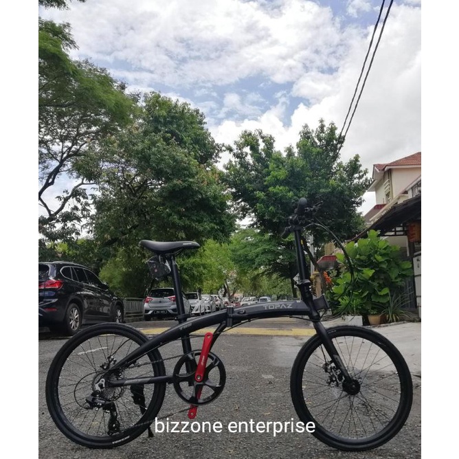 Sale!! 20” trs topaz aluminium 8sp shimano folding bike basikal lipat ...