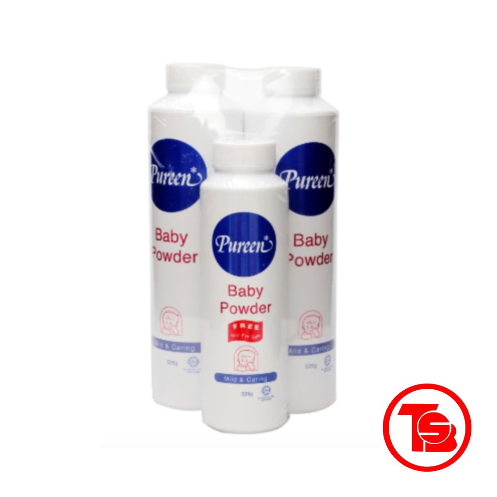 Pureen Baby Powder Offer Pack 525g x 2 + 325g | Shopee Malaysia