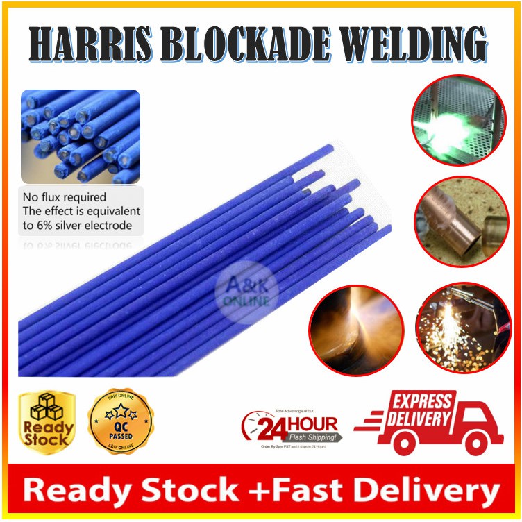 1pcs 2mm Blue Color Flux Coating Harris Blockade Brazing Alloys with ...