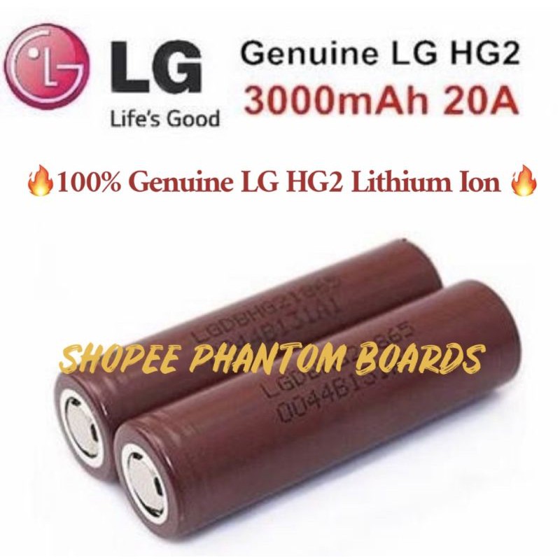 🔥[READY STOCK] GENUINE 18650 LG HG2 3000mAh 20A🔥⚡HIGH DISCHARGE⚡ ...