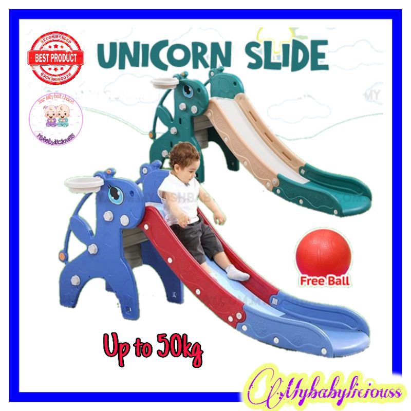 UNICORN SLIDE | KIDS SLIDE | PAPAN GELONGSOR KANAK KANAK | Shopee Malaysia
