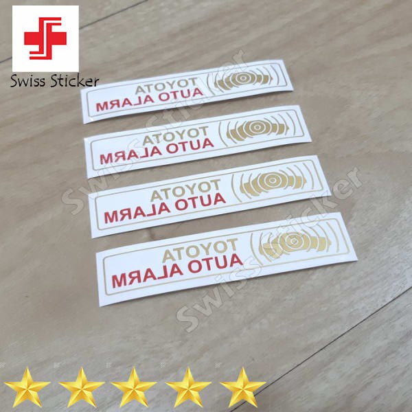 Toyota Auto Alarm Sticker for cool car windows | Shopee Malaysia