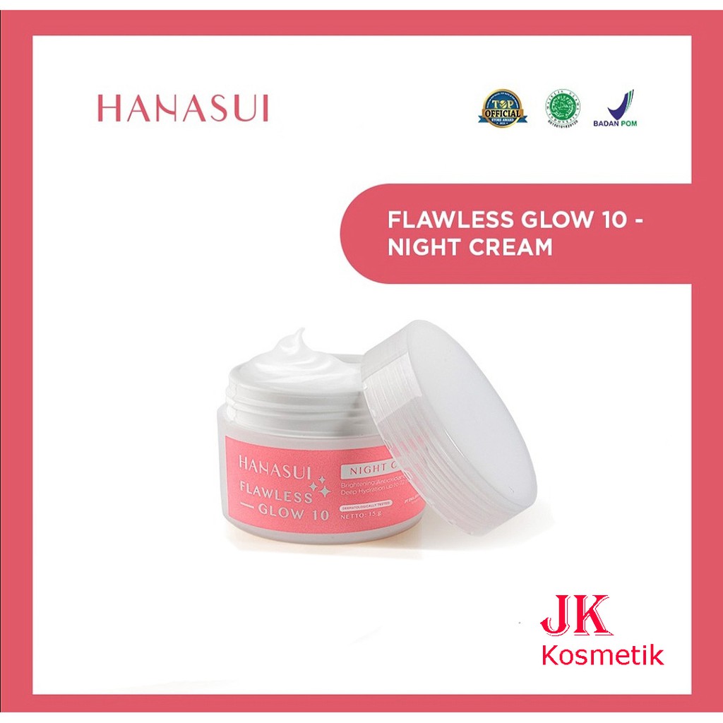 Hanasui Flawless Night Cream 15 gr | Shopee Malaysia