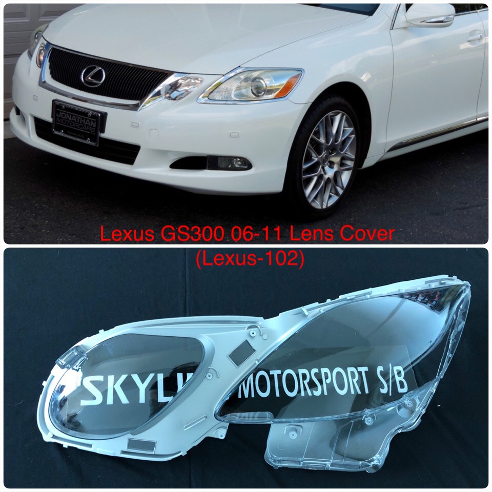 Lexus GS300 GS350 Head Lamp Lens Cover 2006 2007 2008 2009 2010 2011 ...
