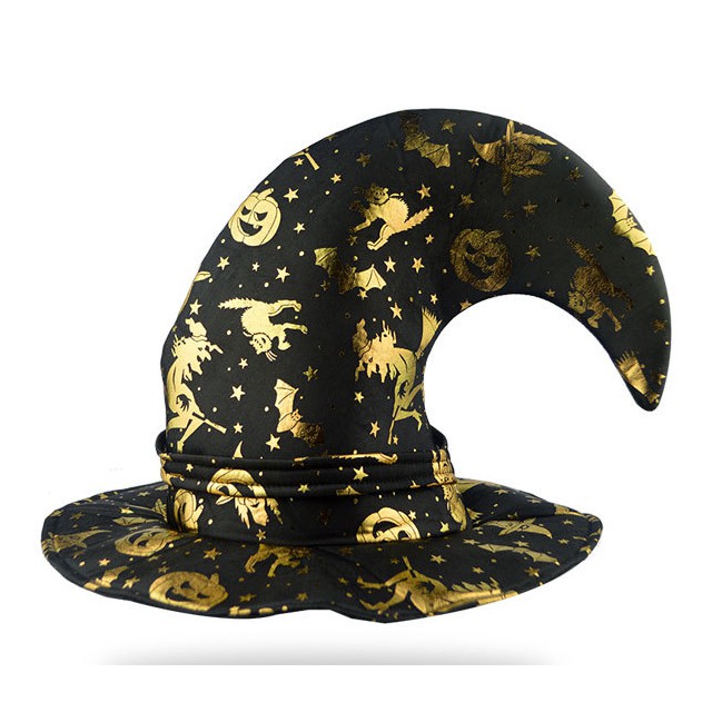 Halloween Curve Witch Magic Hat Wizard Cosplay Masquerade Parties ...