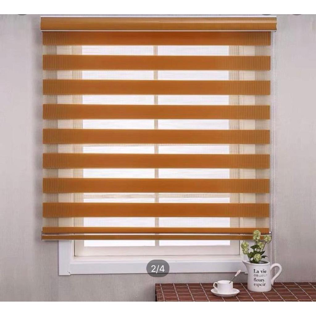 Bidai Kain| ZEBRA BLINDS| ROLLER BLINDS A+ PREMIUM Quality 🇲🇾 | Shopee ...