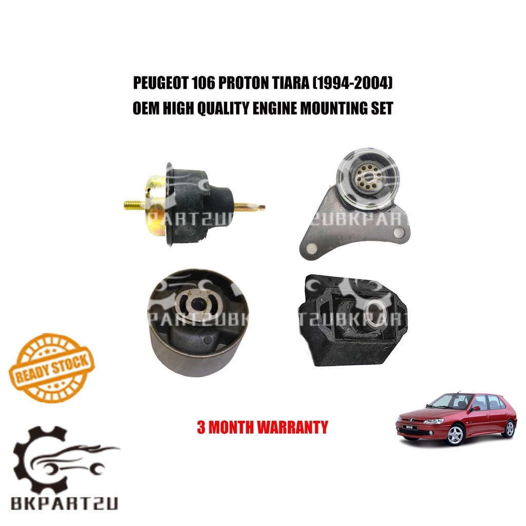 PEUGEOT 106 PROTON TIARA (1994-2004) ENGINE MOUNTING SET MADE BY OEM 4 ...