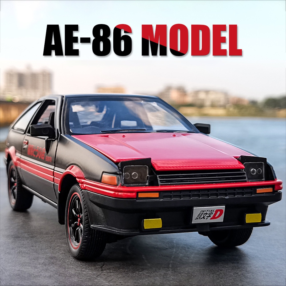 1:24 Scale Toyota AE86 Alloy Car Model Diecast Car Sound Light Car ...