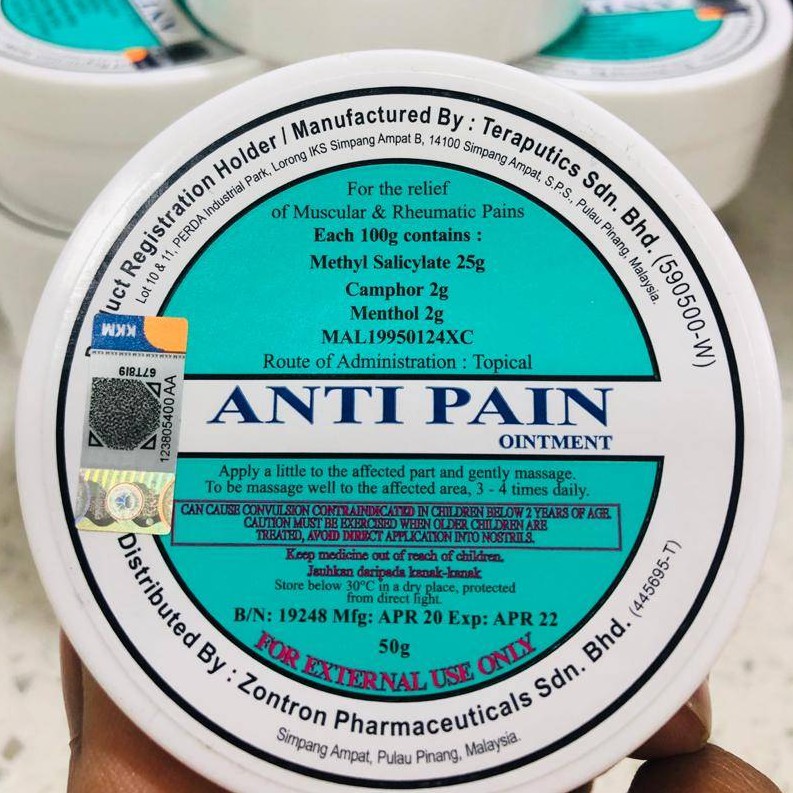 Zontron Anti-Pain Ointment 50g | Shopee Malaysia