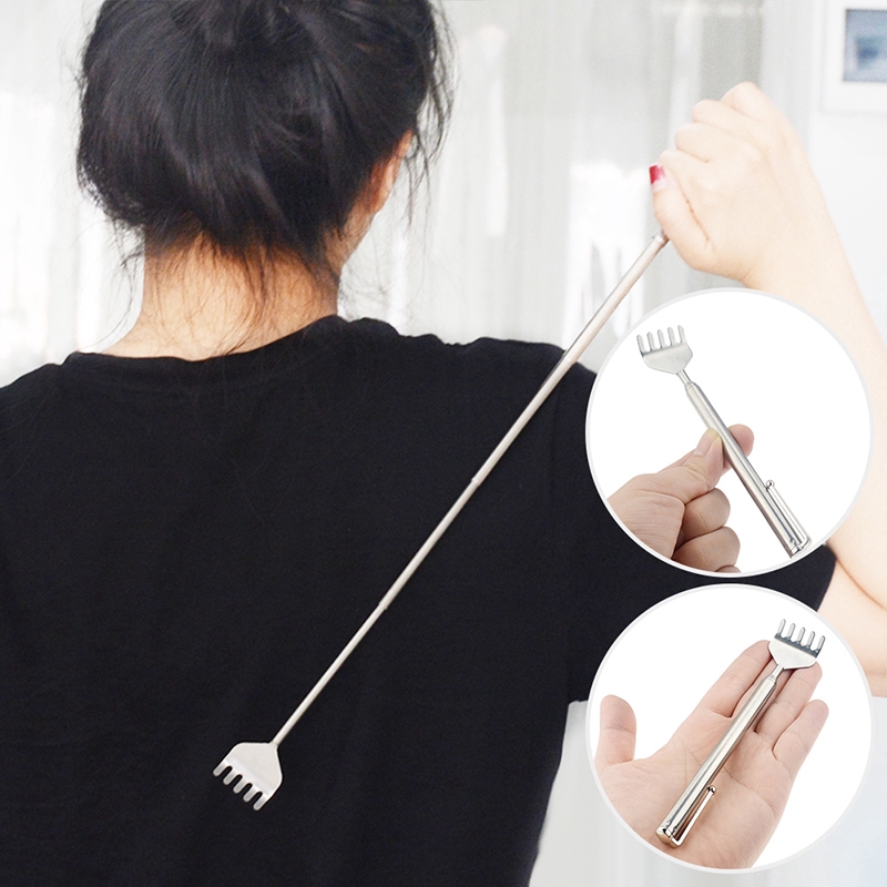 Retractable Metal Stainless Steel Back Scratcher Telescopic Extendable ...