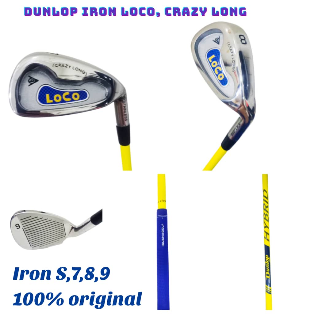 Golf iron Dunlop Loose ,Model LOCo Crazy Long,hybrid - iron S,9,8,7,6,5 ...