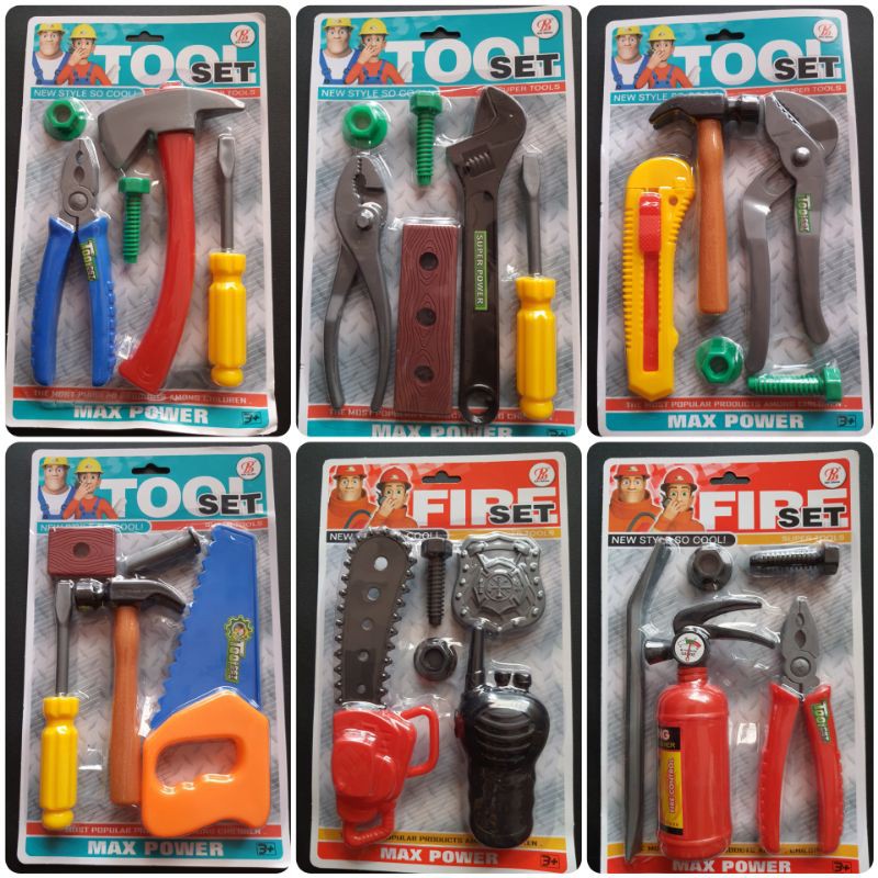 🔥𝐑𝐄𝐀𝐃𝐘 𝐒𝐓𝐎𝐂𝐊🔥 Set Repair Tools Toys For Children Environmental Plastic ...