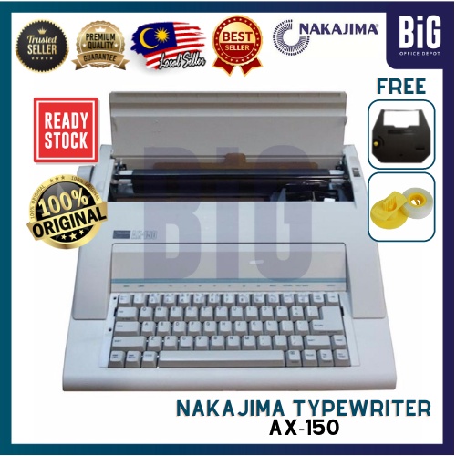 【READY STOCK | 100% ORIGINAL】NAKAJIMA JAPAN ELECTRONIC TYPEWRITER AX ...