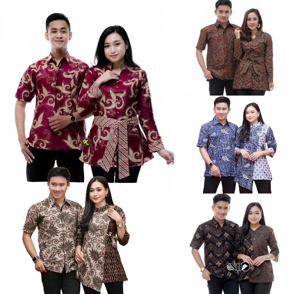 BB Batik Couple Maura Couple - Sania Ruffle BATIK Couple Ori Ndoro Jowi ...