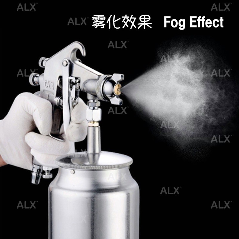 SPRAY GUN 1.5MM NOZZLE 400CC CAPACITY GRAVITY FEED HOME WALL PAINTING ...