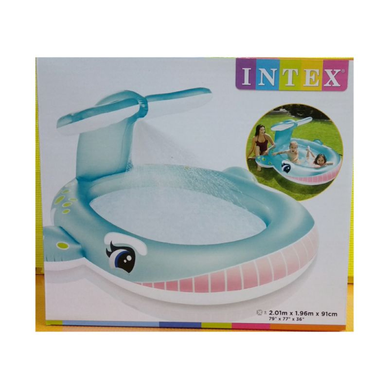 Kolam renang anak Intex spray 57440(2.01m x 1.96m x 91cm) | Shopee Malaysia
