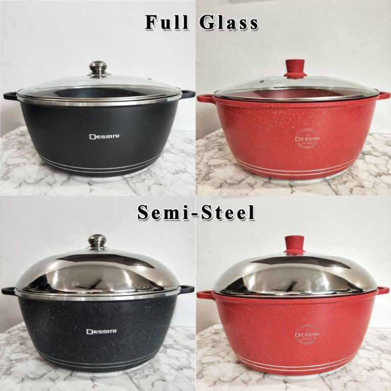 40CM DESSINI LARGE POT PERIUK RENDANG DIE-CASTING NON STICK COOKWARE ...