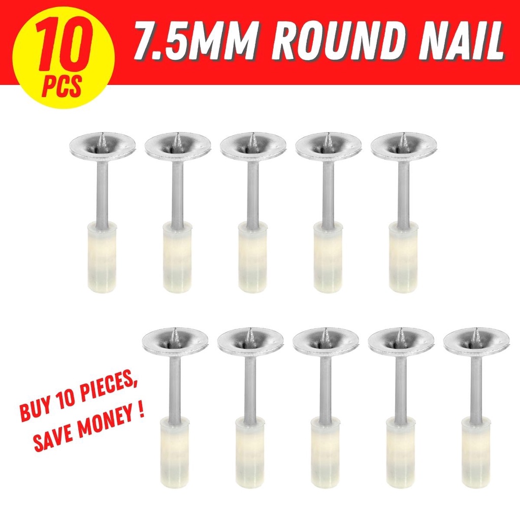 10PCS 7.3/8.5mm Nail Artifact Rivet Fastener Conduit Shooter Ceiling ...