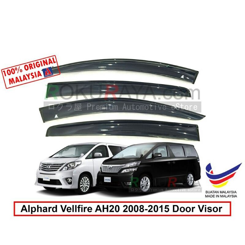 Alphard vellfire AH20 2008/2015Door visor 12cm | Shopee Malaysia
