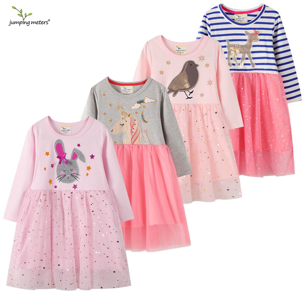 CLEARANCE STOCK Girls Princess Dress Clothes Pakaian Kanak-Kanak Jumping Meters | Shopee Malaysia