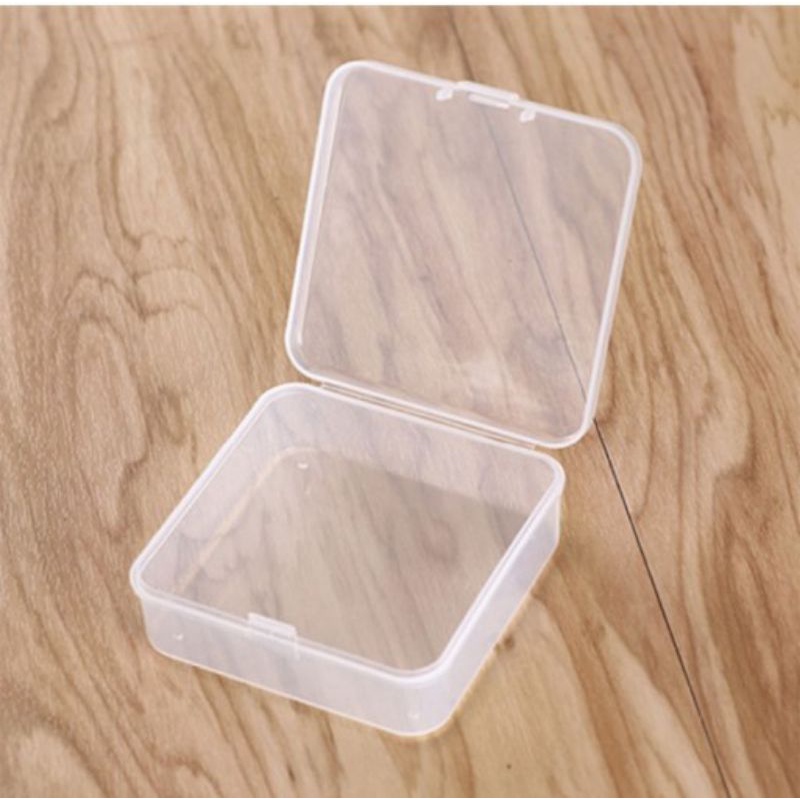 Mini Plastic Box Square Dustproof Transparent Storage Box | Shopee Malaysia