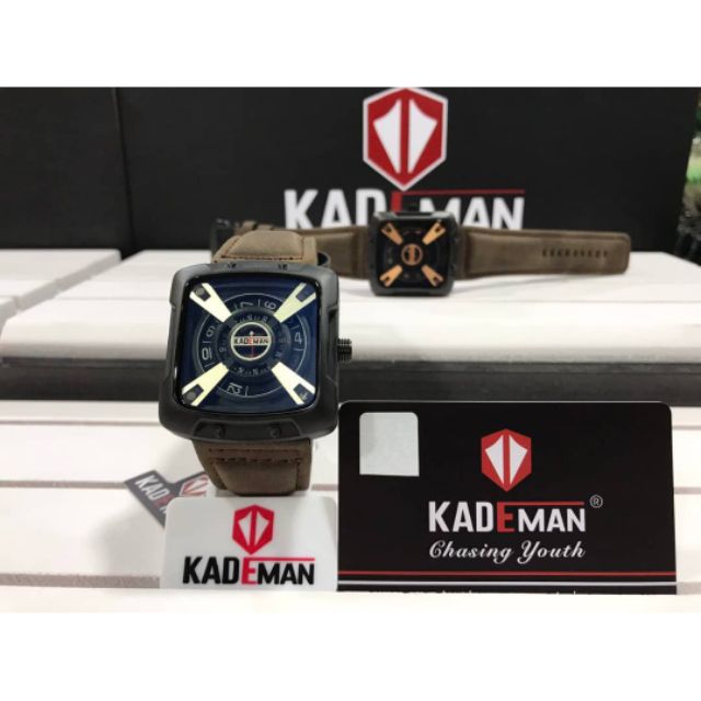 KADEMAN ORIGINAL SQUARE WATCH (BrownSilver) | Shopee Malaysia