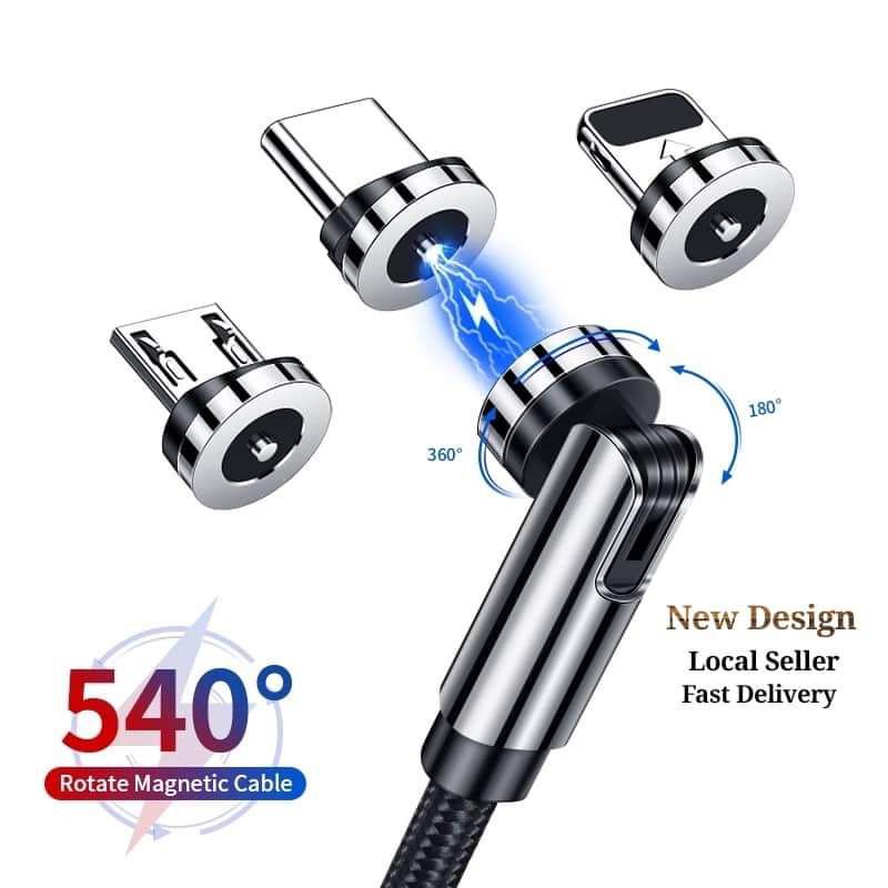 💥Latest💥 540º Magnetic Cable USB Cable For Android Type-C 360º+180º ...