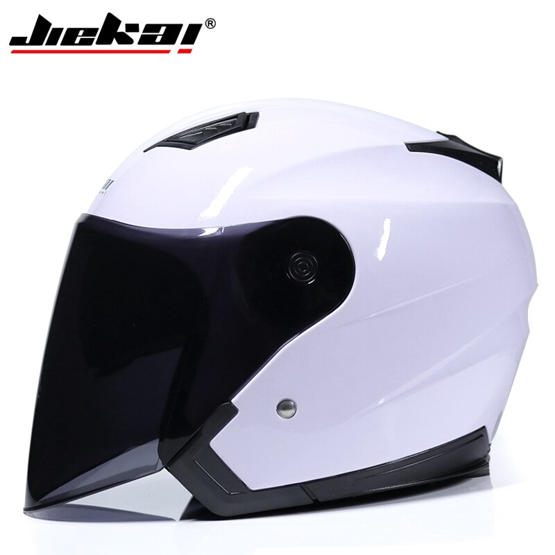 Genuine JIEKAI Helmet Motorcycle Motorbike Dual Lens Summer/Winter Open ...
