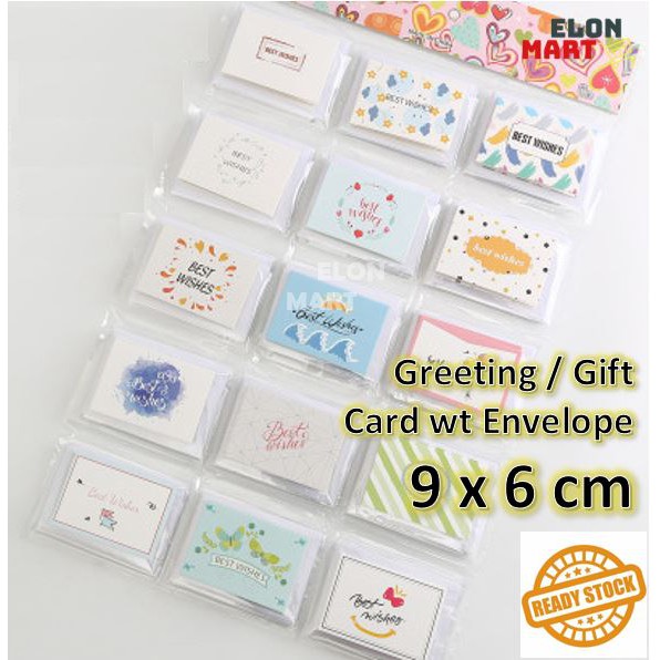 Korean Style Greeting Card - Gift Card / Gift Note / Birthday Card ...