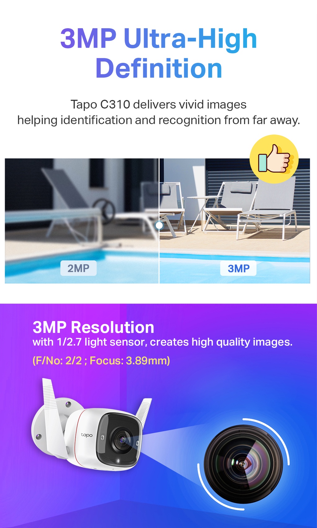 TP-Link Outdoor 2K CCTV/3MP Tapo C310 SUPER HD with Amazon Safety CLOUD/Sirim Certification-IP66 ...