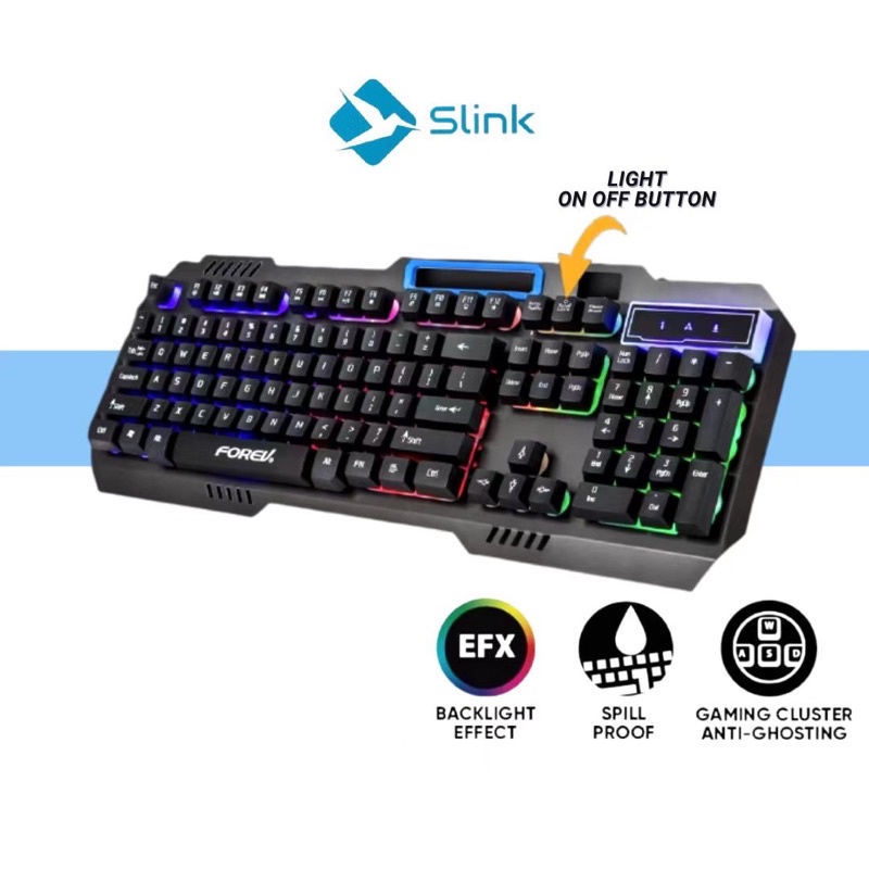 FOREV FV-Q307 Mechanical Gaming Keyboard with RGB Colorful LED ...
