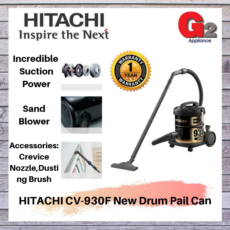 HITACHI CV-930F TANK VACUUM CLEANER - HITACHI MALAYSIA WARRANTY ...