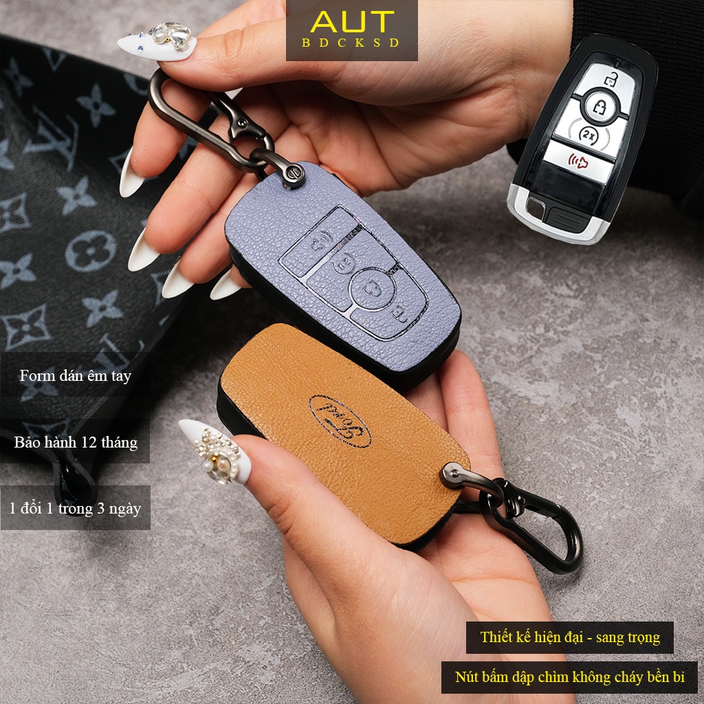 Ford Everest Ranger Raptor Explorer 4-Button handmade Smooth Cowhide ...