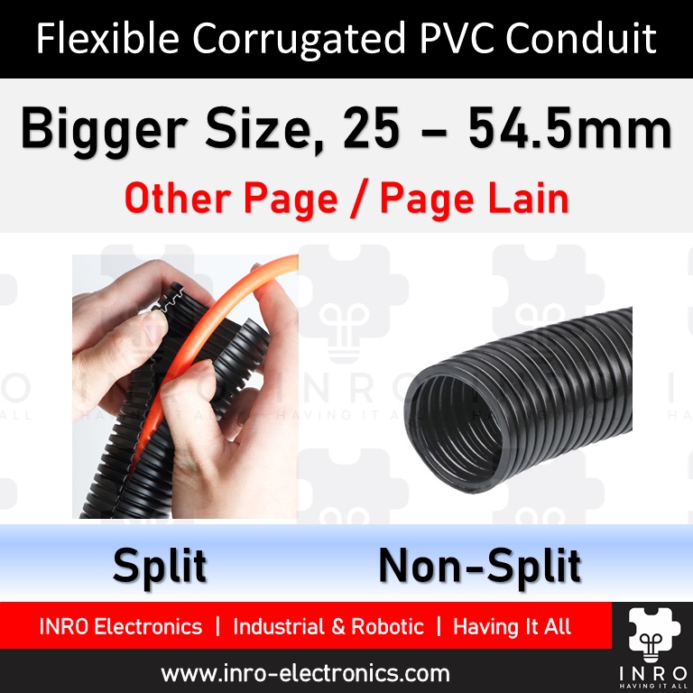 [1m 5m] Flexible Corrugated PVC Conduit, Automotive Wire Conduit ...