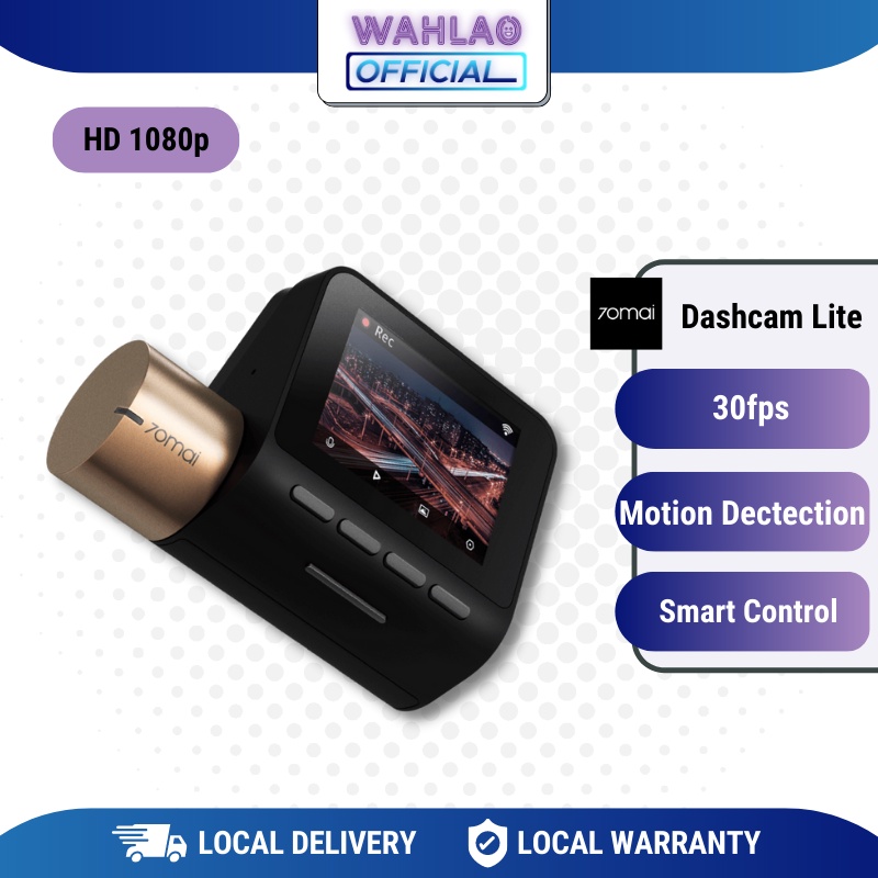 70mai Dash Cam Lite Midrive D08 1080P FHD Car DVR Night Vision Parking ...
