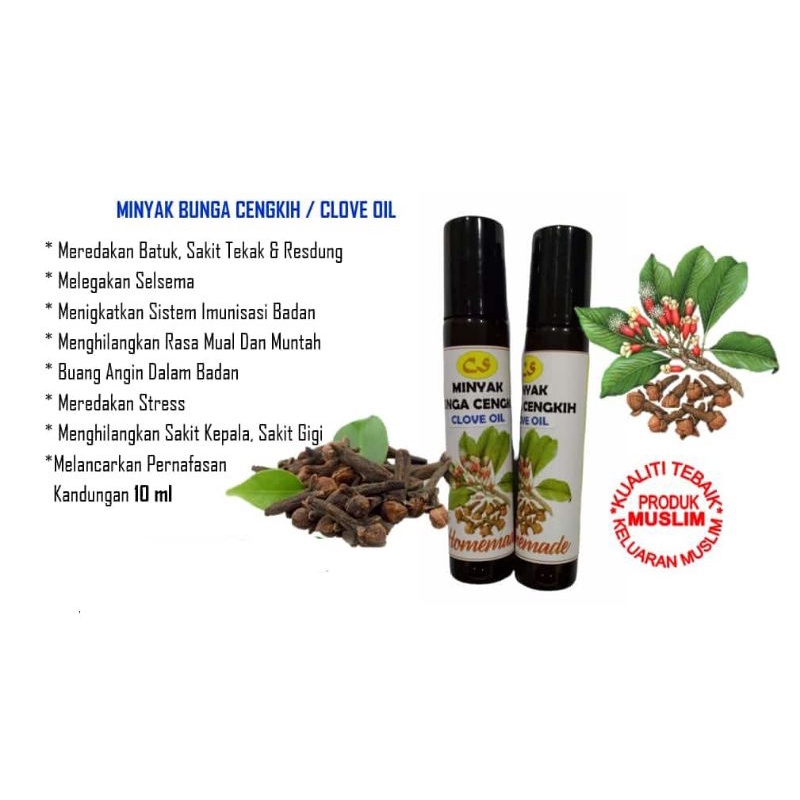 CLOVE OIL / THERAPY MINYAK CENGKIH PELBAGAI MANFAAT 💖 | Shopee Malaysia
