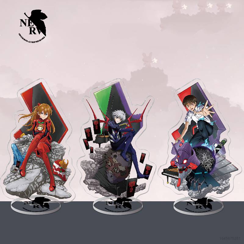 Hot Anime EVA Evangelion Acrylic Stand Figure Model Toy Rei Langley ...