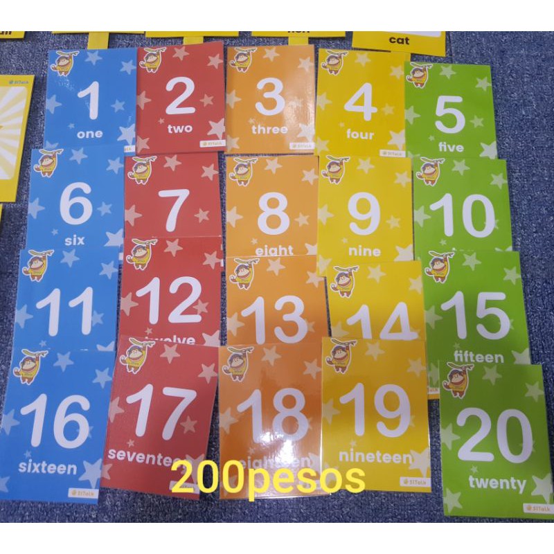 ESL Props - NUMBERS (1 - 20) FLASHCARDS | Shopee Malaysia
