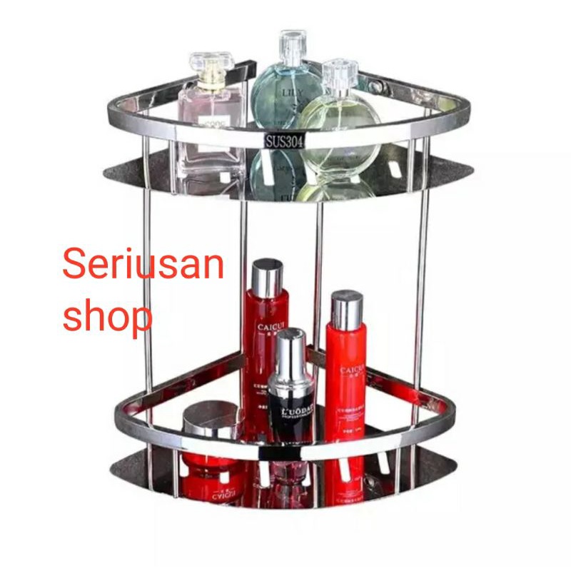 Shampoo Rack. Corner Shelf. Stainless Rack. Soap Rack.Bathroom Cabinet ...