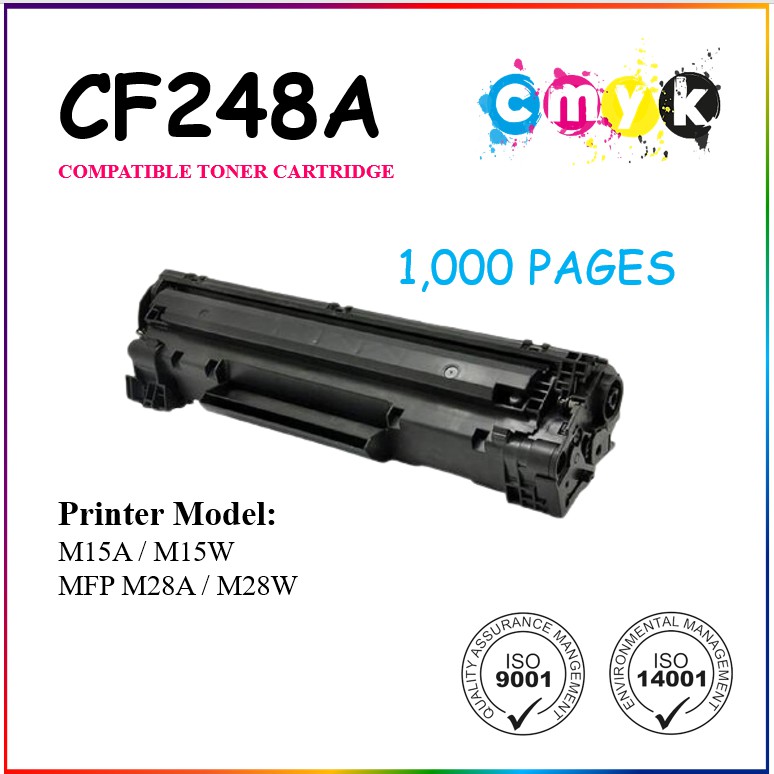 HP 48A / CF248A COMPATIBLE TONER CARTRIDGE HP LaserJet M15 M28 Pro M15A ...
