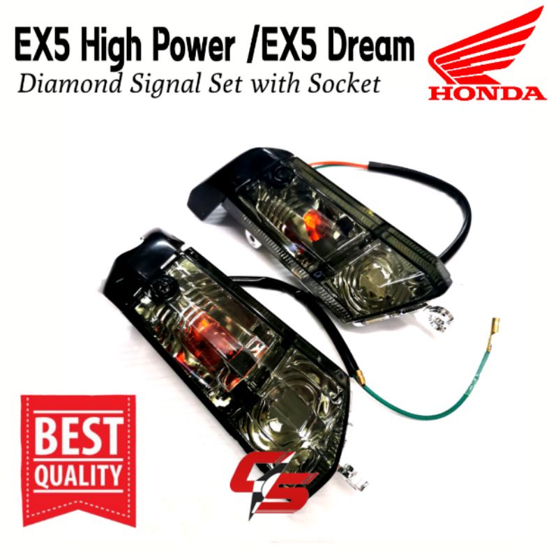 EX5 High Power / EX5 Dream Front Signal Set with Socket Diamond Tinted ...
