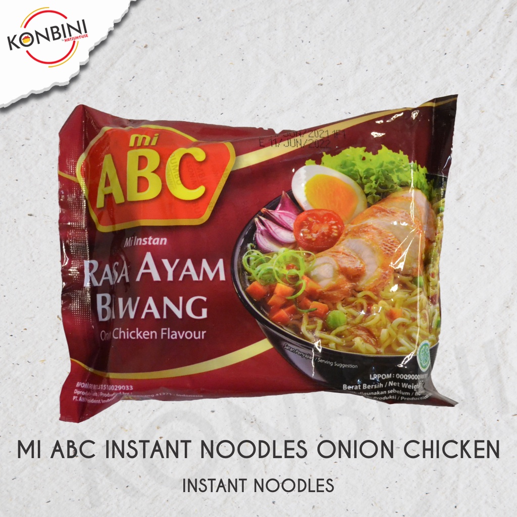 ABC ONION CHICKEN FLAVOR INSTANT NOODLES 65g | Shopee Malaysia