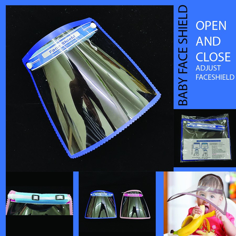 NEW !! BABY BOY FACE SHIELD/CAN OPEN AND CLOSE FULL FACE..BFS-C05 ...