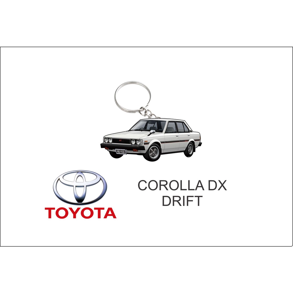 toyota corolla dx drift keychain 2d | Shopee Malaysia